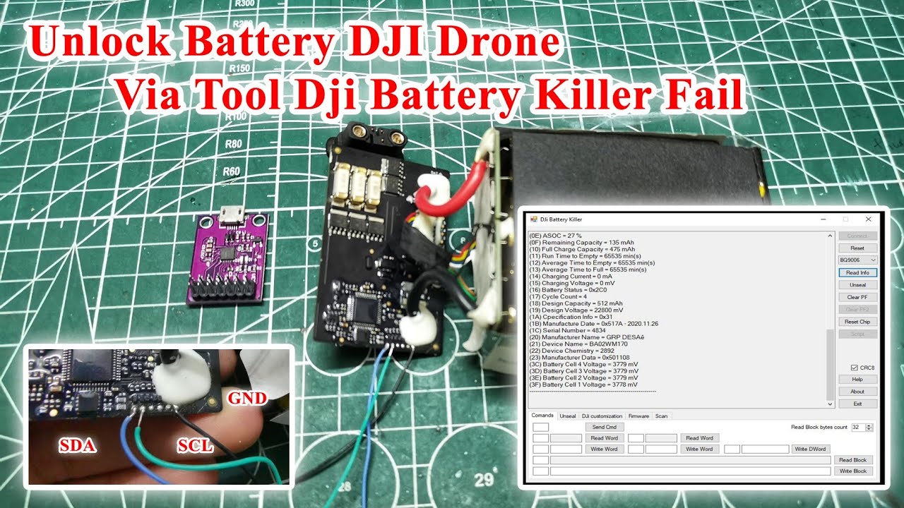 Mở Khóa Pin Dji Drone bằng Tool miễn phí thành công hay fail? Dji ...