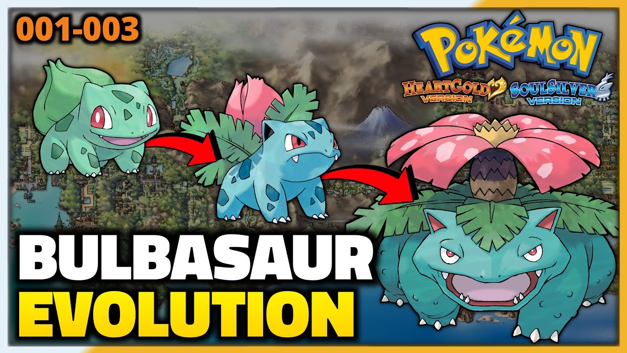 How to Evolve Bulbasaur into Ivysaur and Venusaur in Pokemon HeartGold ...