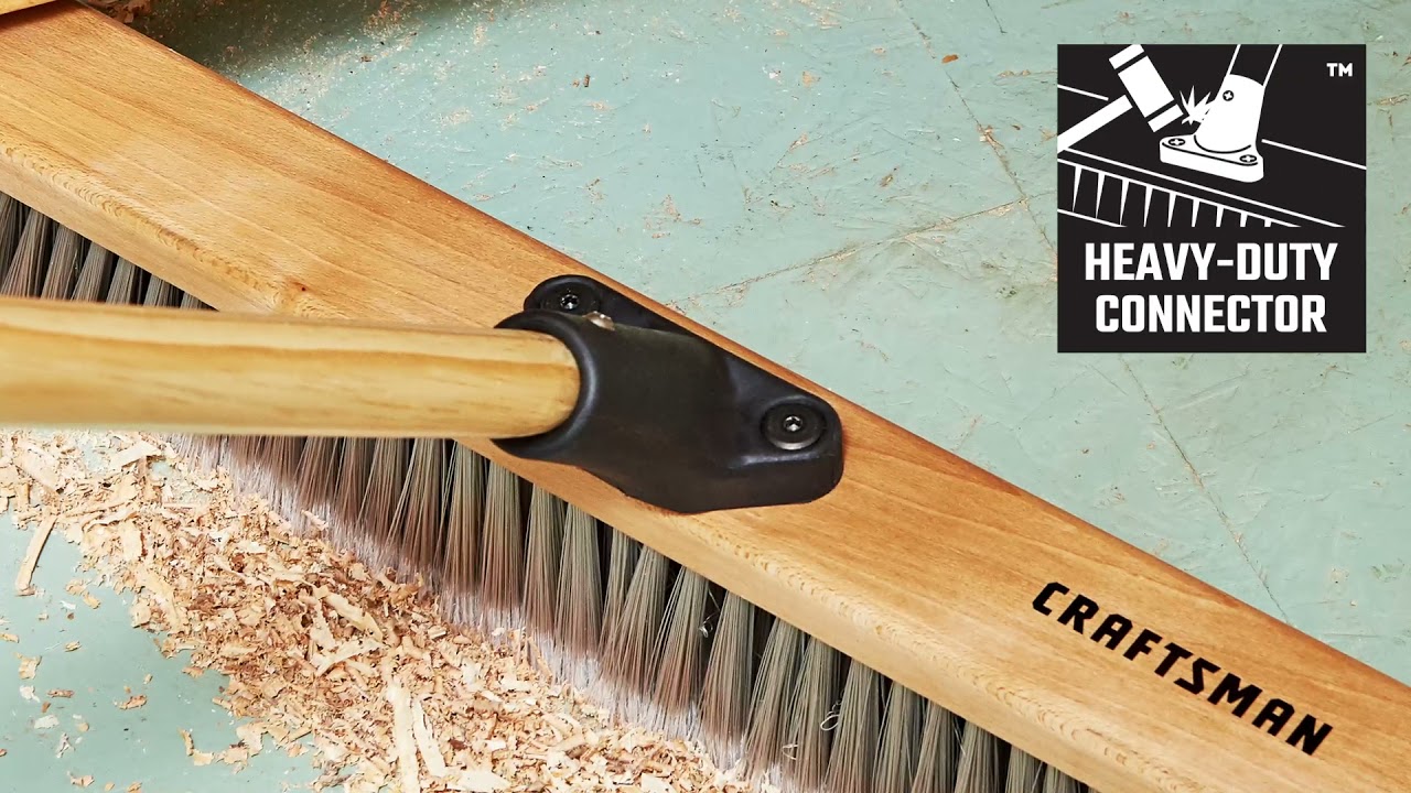 CRAFTSMAN Shop and Garage Push Broom | CMXMLBA2324A - YouTube