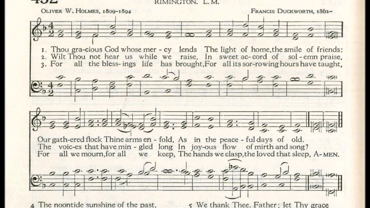 Thou Gracious God Whose Mercy Lends (Rimington) - YouTube