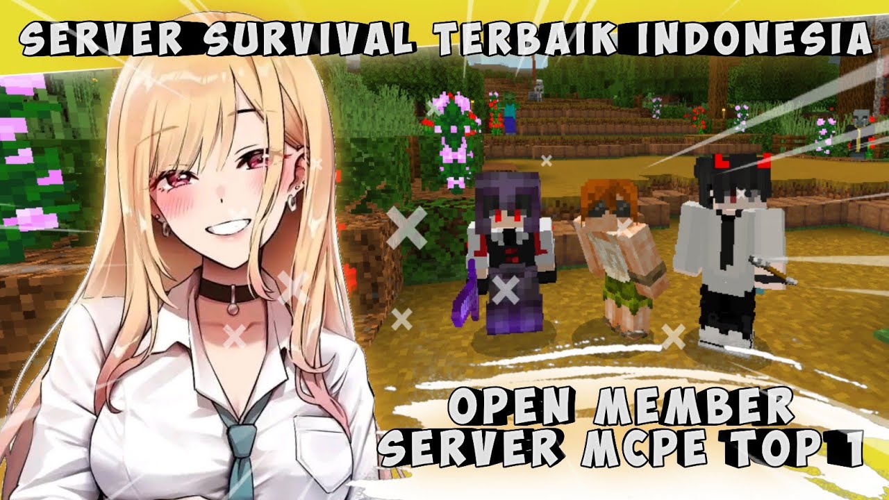 OPEN MEMBER SERVER SURVIVAL MINECRAFT PE 1.20+ INDONESIA, OPEN MEMBER SERVER MCPE - 7TogkSMP ...