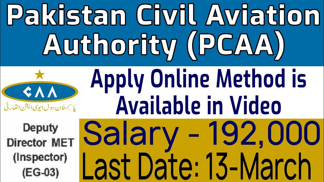 Pakistan Civil Aviation Authority Jobs 2023 | Pakistan Civil Aviation ...