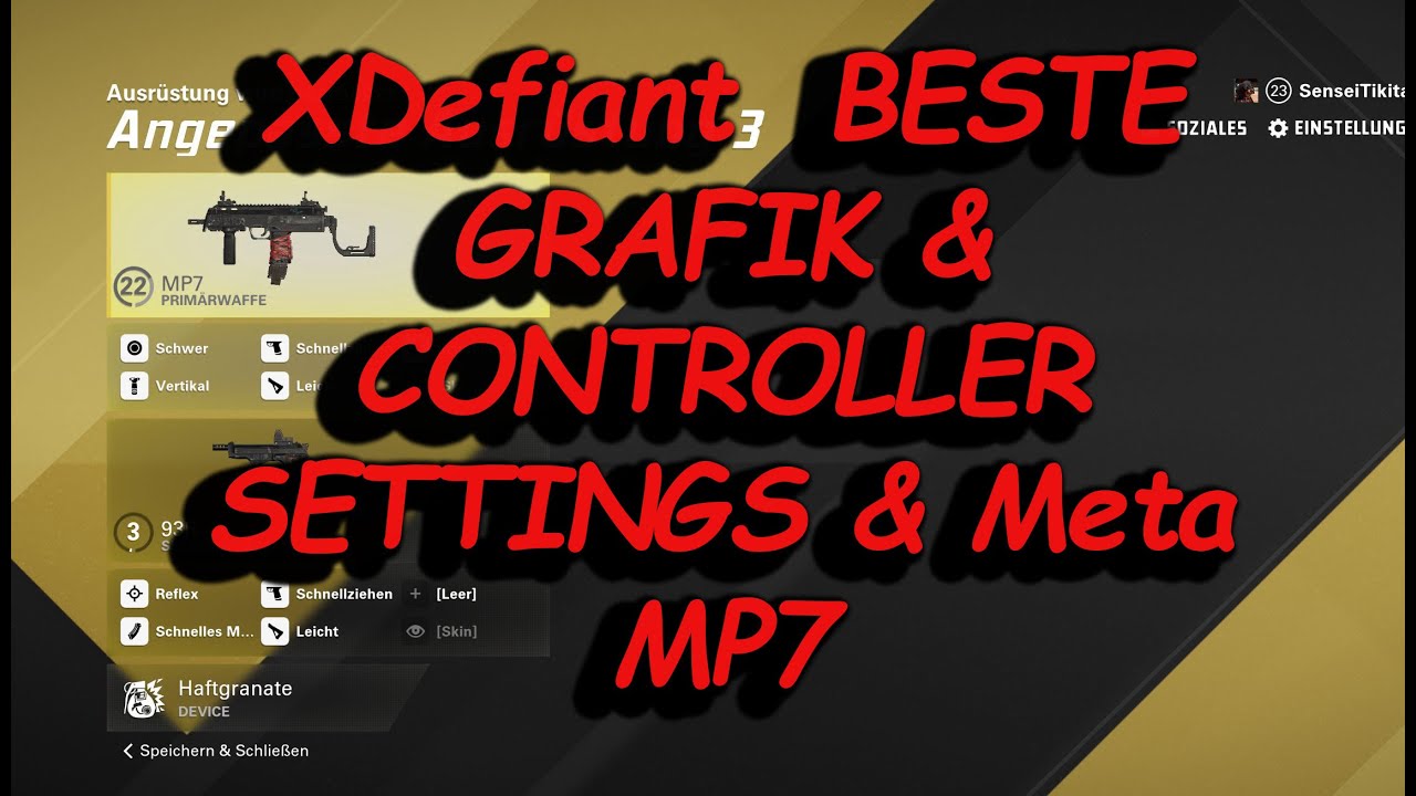 XDefiant BESTE GRAFIK & CONTROLLER SETTINGS & Meta MP7 - YouTube