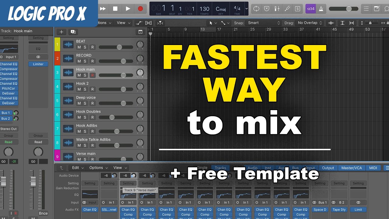 How To Use Templates In Logic Pro X + Free Template Download - YouTube