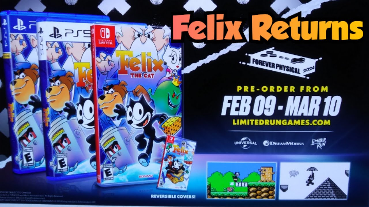 Felix the Cat limited run for nintendo switch, ps4 and ps5. Felix ...