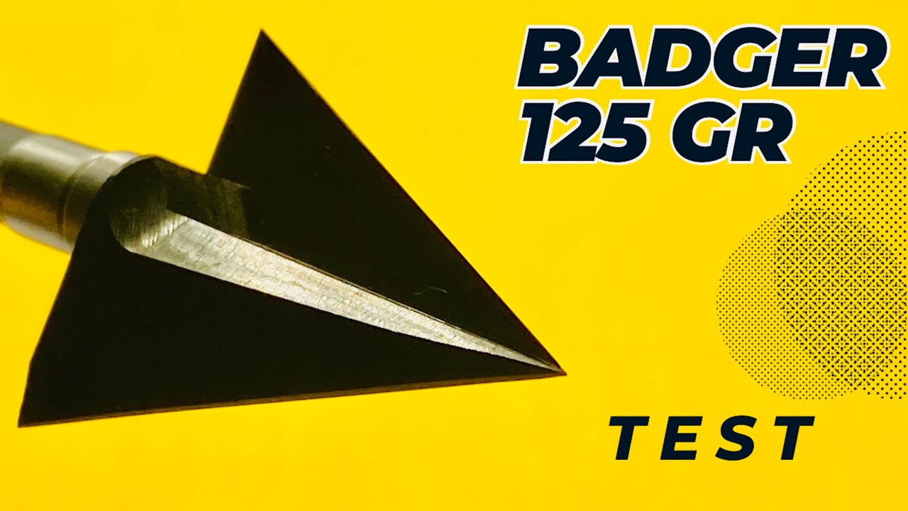 BADGER 125 GR: BROADHEAD TEST - YouTube