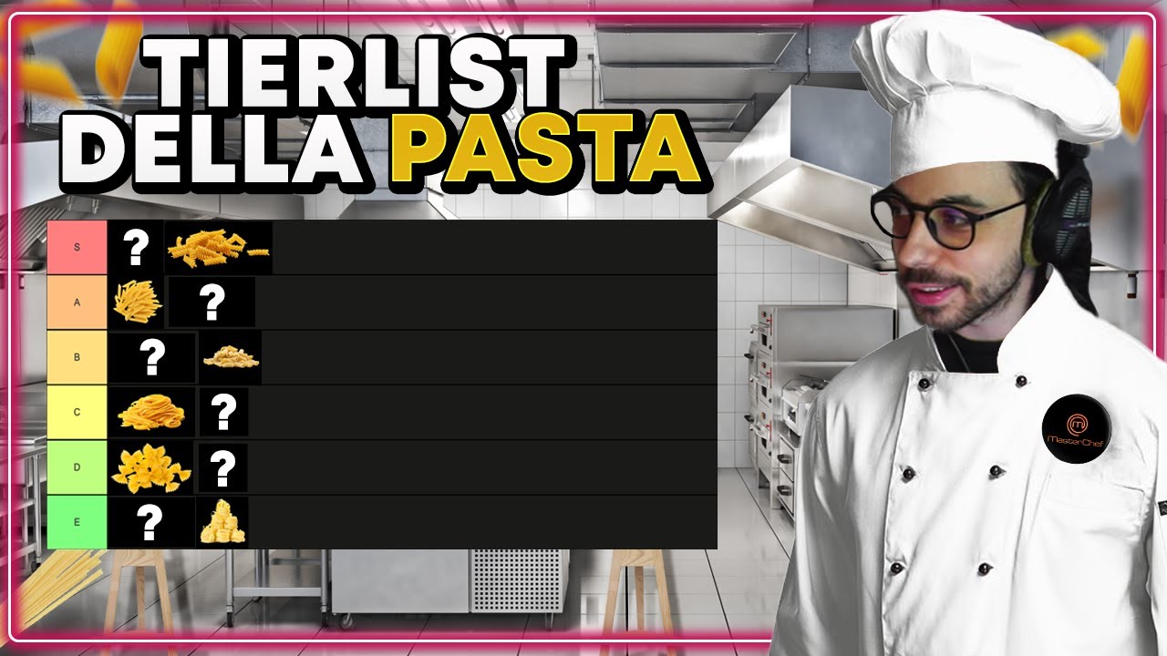 VOTIAMO la PASTA MIGLIORE!!! - Tier List della Pasta - YouTube