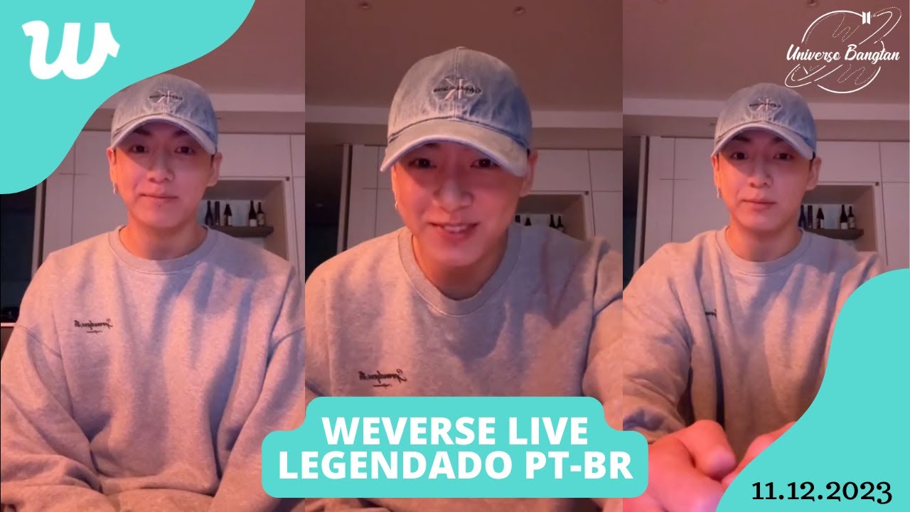 [LEGENDADO PT-BR] Weverse Live Jungkook - "Eu vou e volto em segurança ...