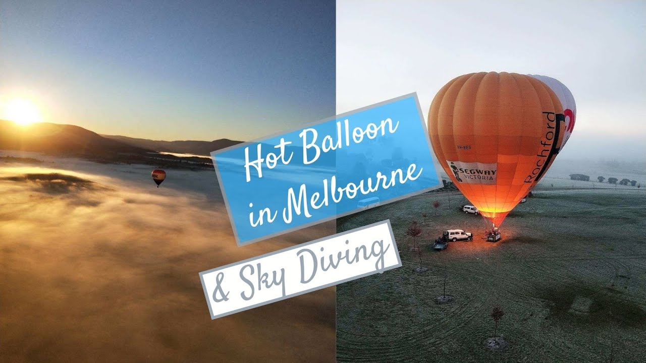 Hot balloon and sky diving in Melbourne - YouTube