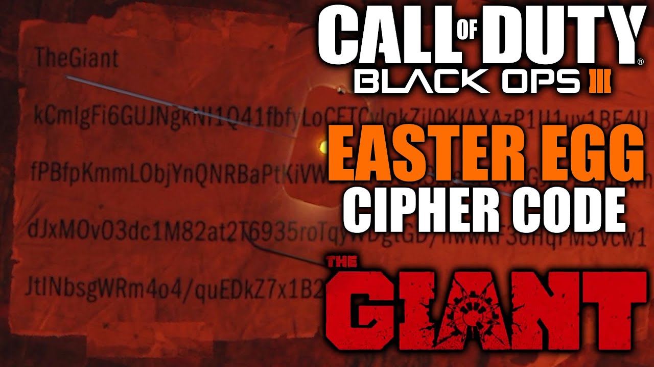 EASTER EGG SECRETO "CIPHER CODE" - The Giant - Black Ops 3 - YouTube