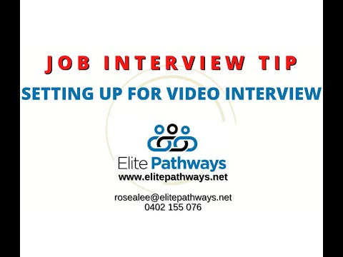 Elite Pathways - Video Interview Basics - YouTube