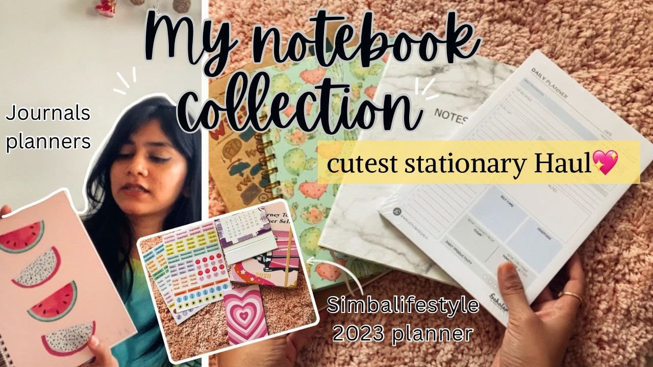 MY NOTEBOOK COLLECTION | First Planner 2023, Journals | Indian ...