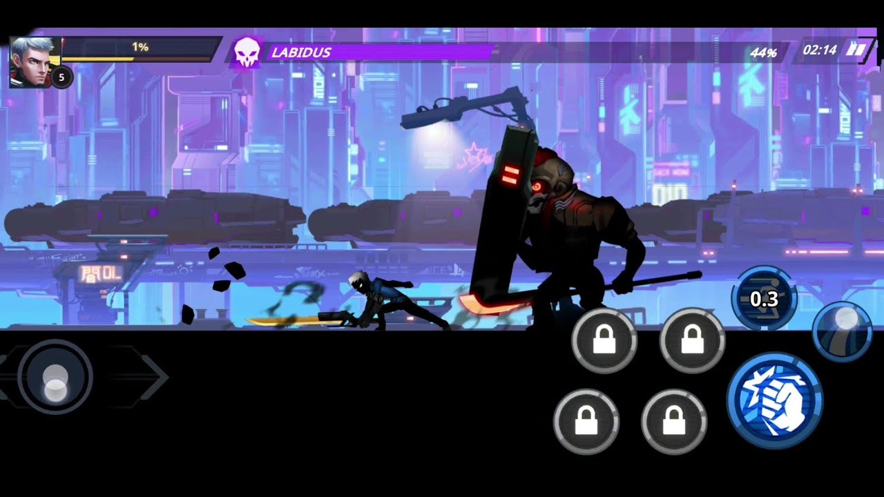 Cyber Fighters Survival Gameplay Android - YouTube