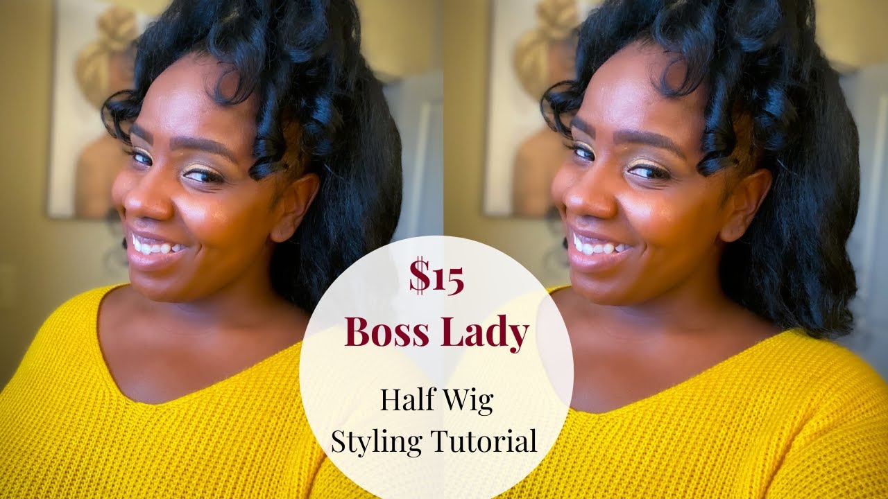 $15 Finesse! | Sensationnel Boss Lady Half Wig | Half Up Half Down ...