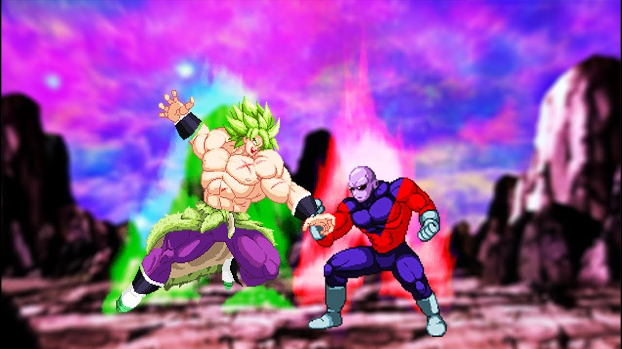 Broly vs Jiren - [Sprite Animation] - YouTube