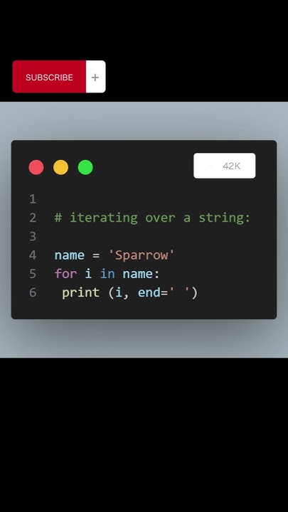 "Learn Coding with Python " | Iterating over a string... #coding #python #programming #mrbeast # ...