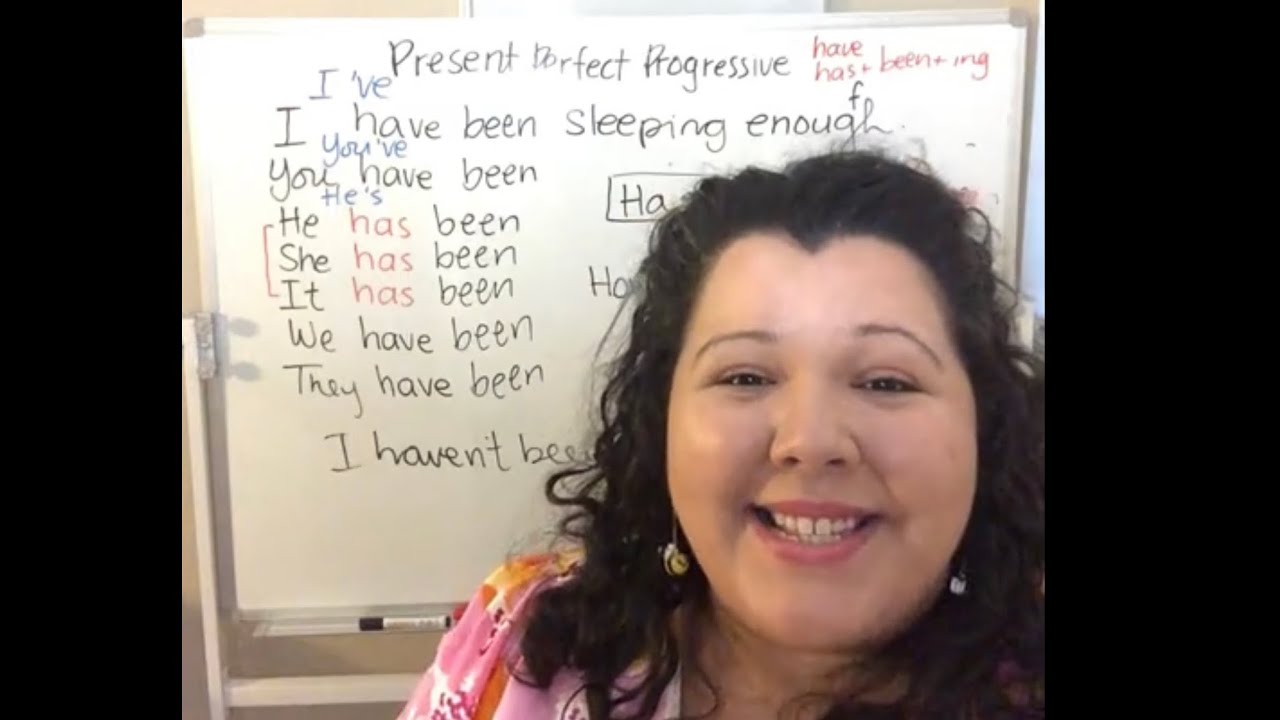 Presente perfecto continuo Have/Has + been + ing verb - YouTube