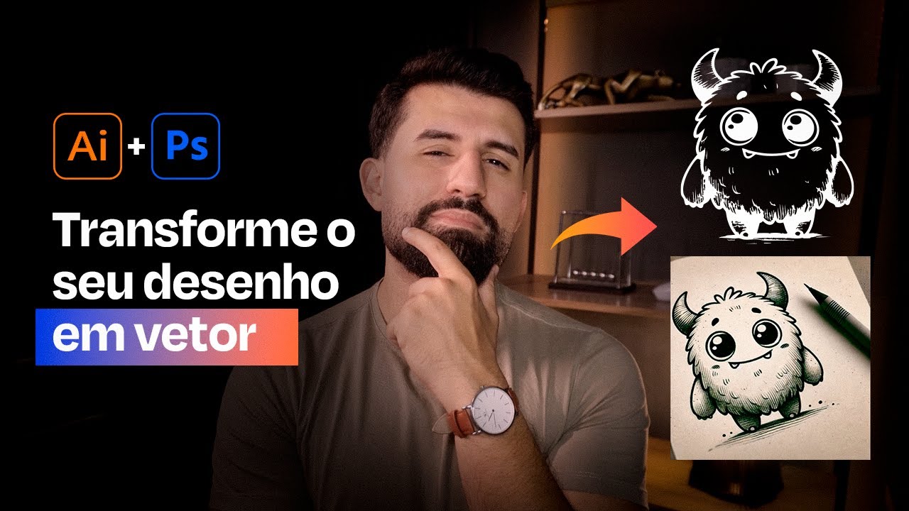 Como Vetorizar um Desenho no Photoshop e Illustrator – Passo a Passo ...