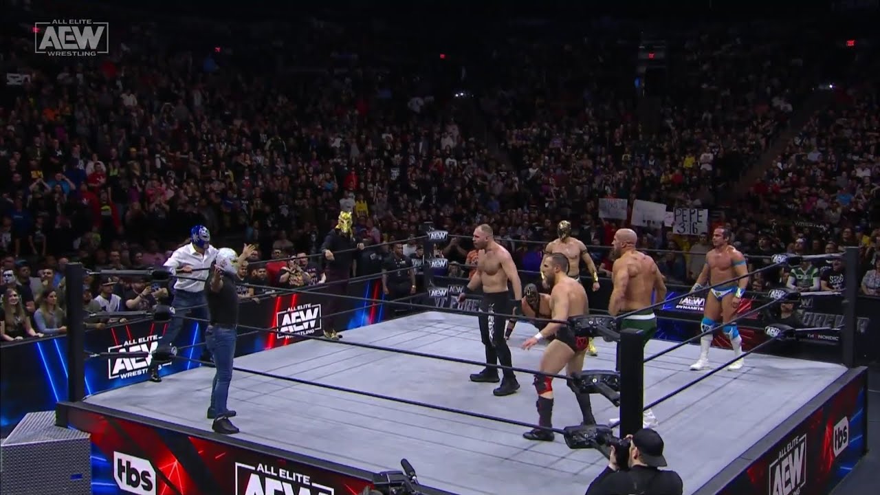 Team CMLL knock out Bryan Danielson Jon Moxley AEW Dynamite Highlights ...
