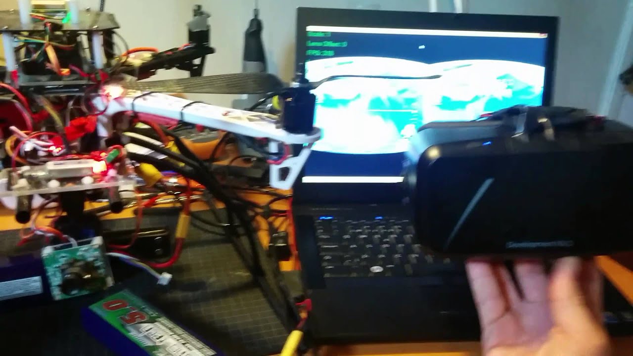 Testing Oculus DK2 with diy head tracker for FPV - YouTube