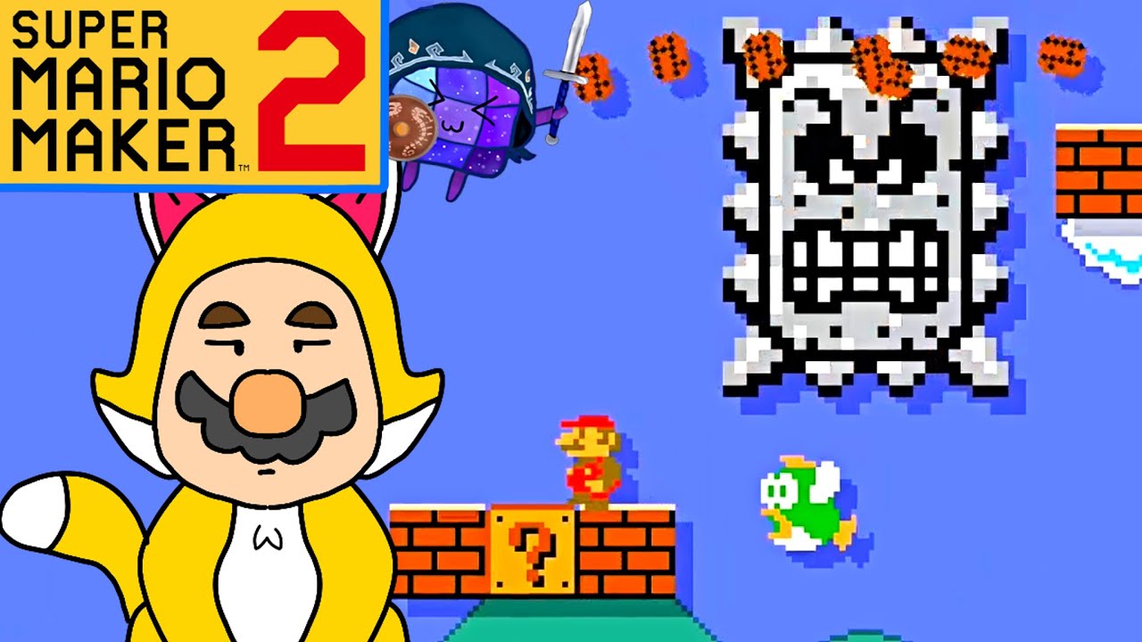 Cat Mario TROLL Level! Super Mario Maker 2 Expert 10000+ Clears #85 ...