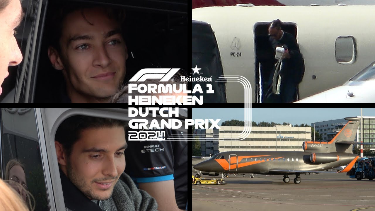 Formula 1 Drivers Arriving in Private Jets For The 2024 Dutch Grand ...