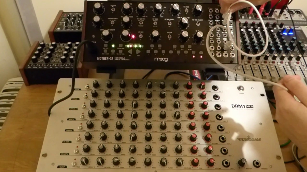 Vermona DRM1 MK3 & Moog Mother 32 - YouTube