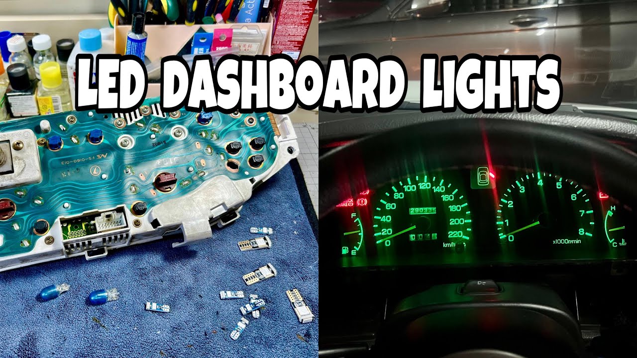 [ เปลี่ยน ] หลอดไฟ LED หน้าปัด Subaru legacy BC7 - YouTube