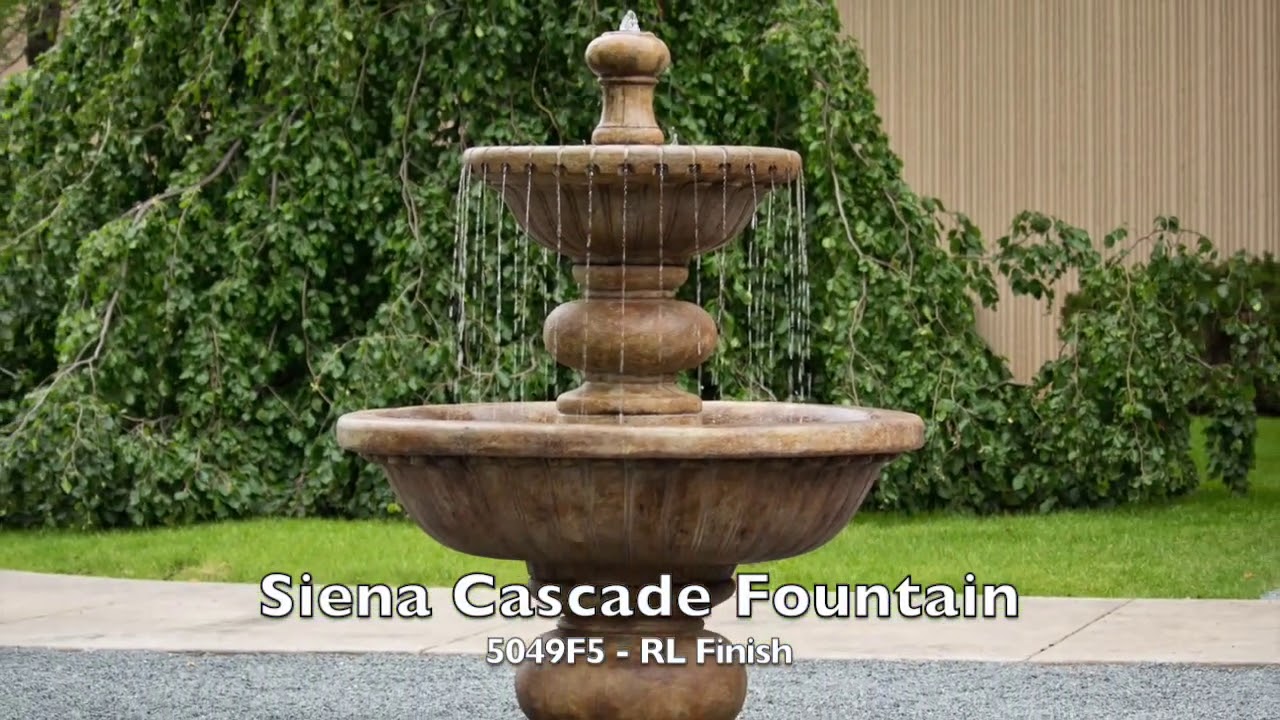 Henri Studio 5049F5 Siena Cascade Fountain - YouTube
