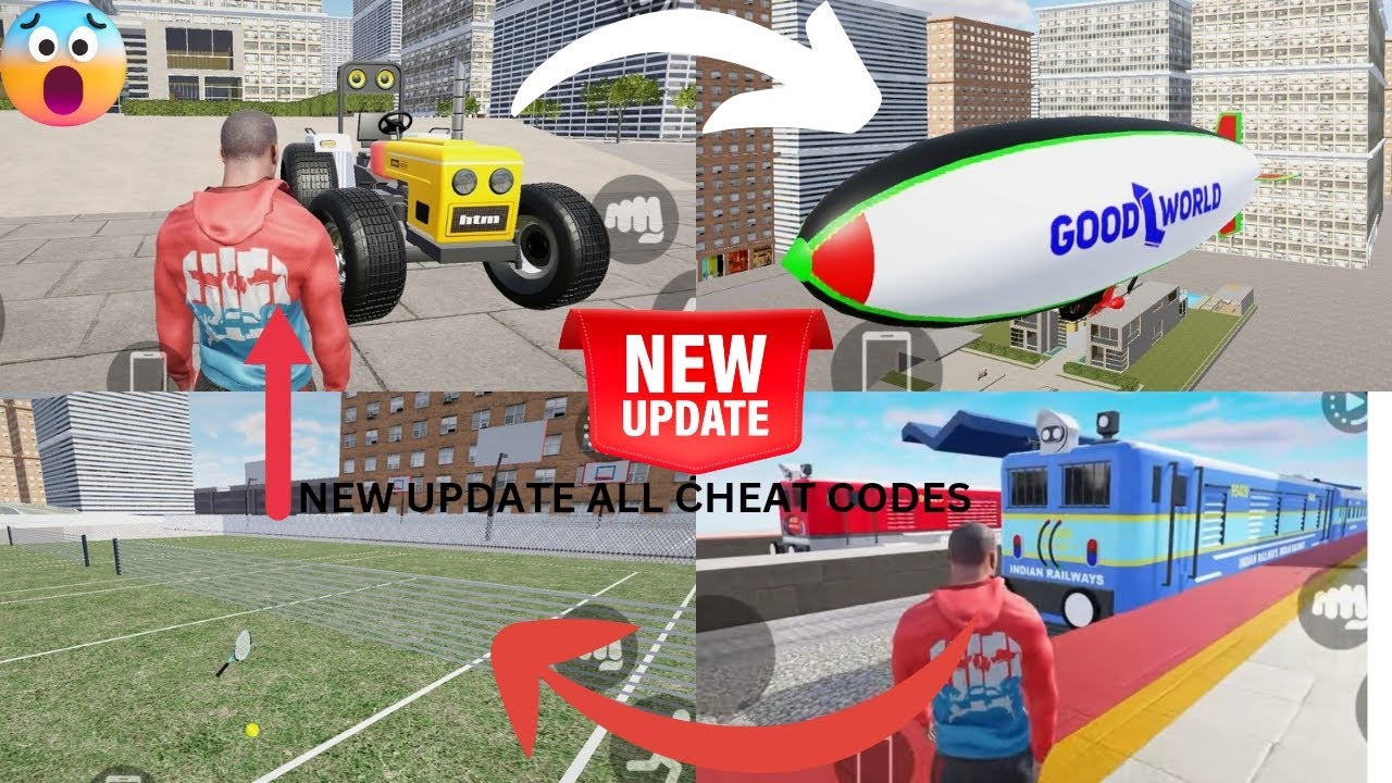 Indian car bike drive GTIV new update all cheat codes.New railway station location.New airship ...
