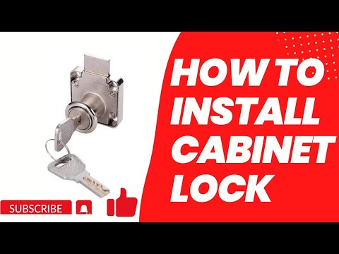 How to Install Cabinet Lock | DIY Lock Installation - YouTube