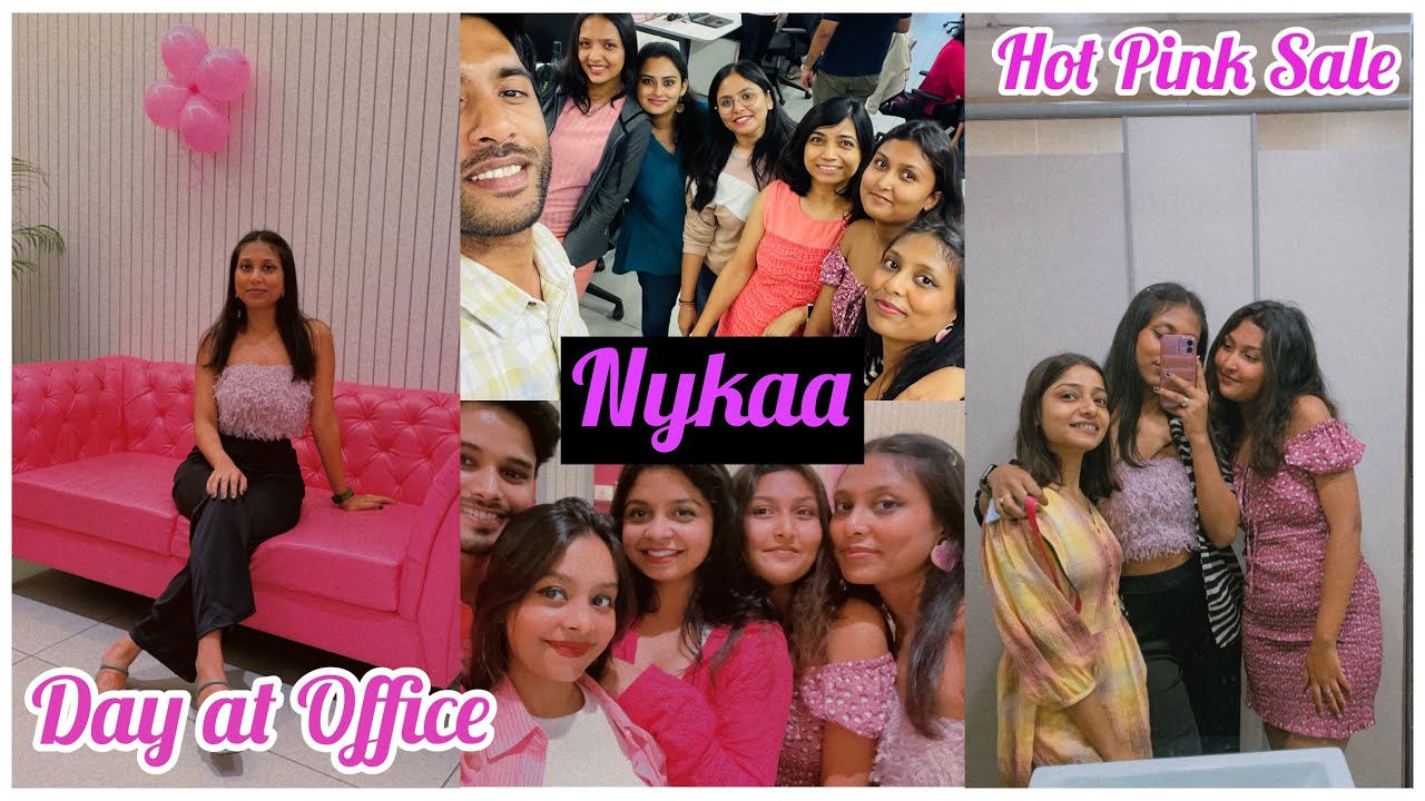 A Day At Nykaa Office💖 Hot Pink Sale - YouTube