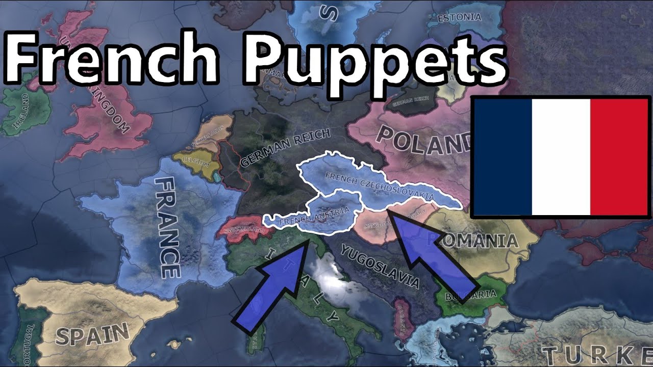 What If Austria And Czechoslovakia Were French Puppets? Hoi4 TImelapse ...