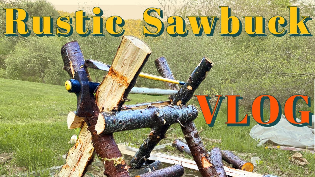Building a Sawbuck with natural logs - YouTube