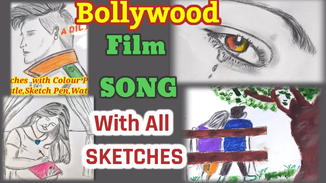 Channa MereYa | Bollywood Song with Pencil Sketch Drawing#PencilDrawing ...