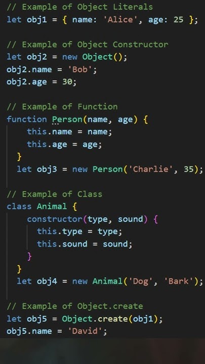 Different Ways To Create Objects In Javascript Quick Guide Youtube