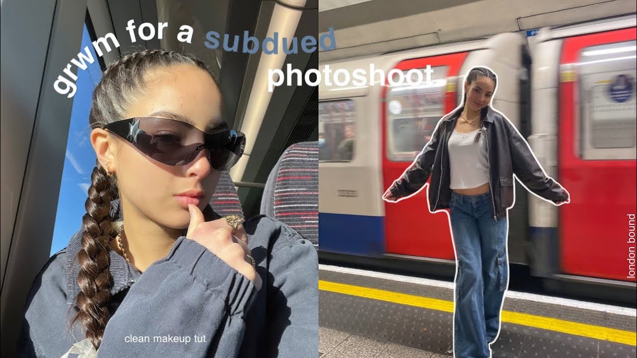 GRWM for a subdued photoshoot in london💋 - YouTube