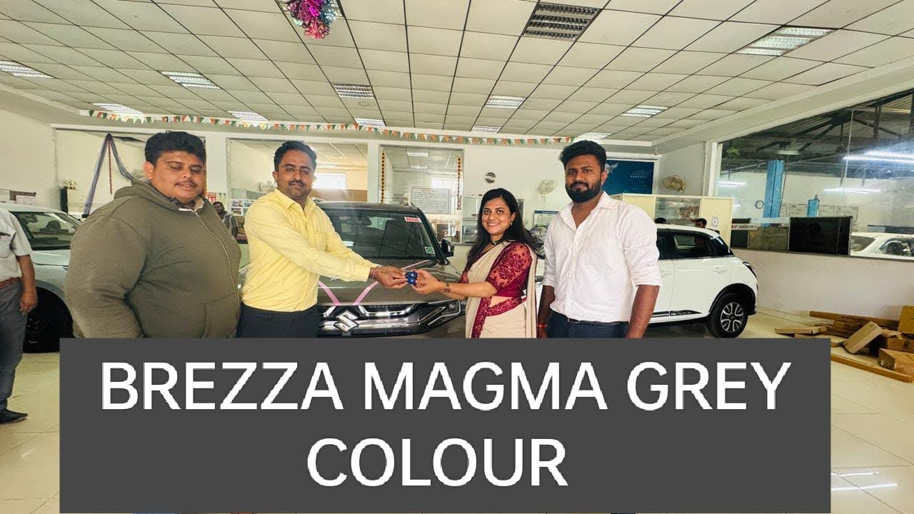 BREZZA MAGMA GREY COLOUR - YouTube