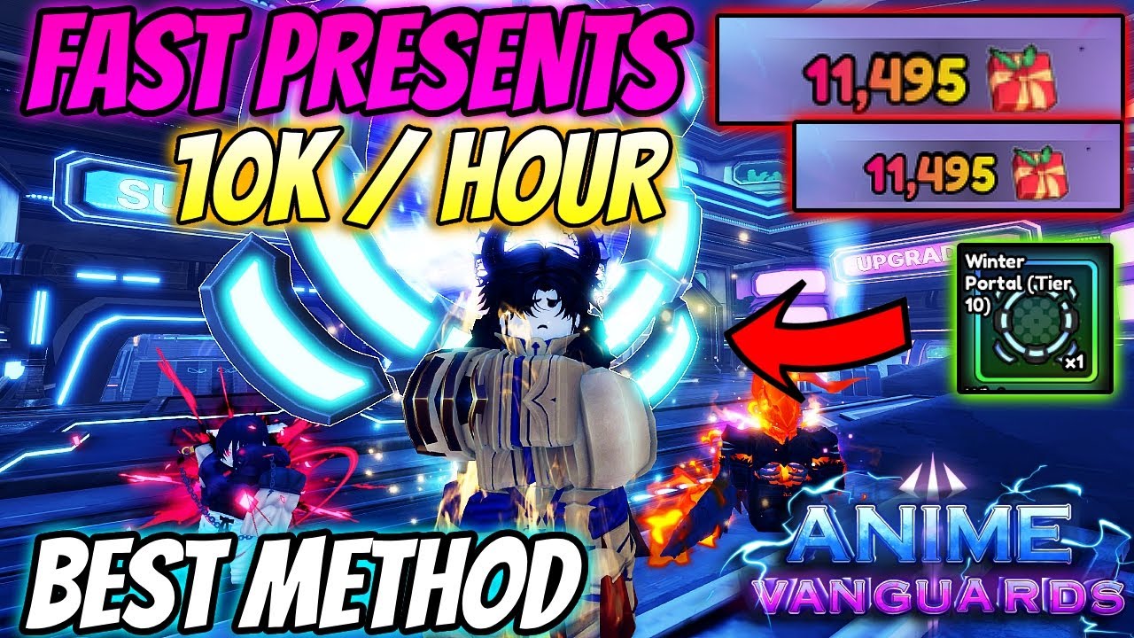 The *BEST* Presents Farm Method In Anime Vanguards Update 3! - YouTube