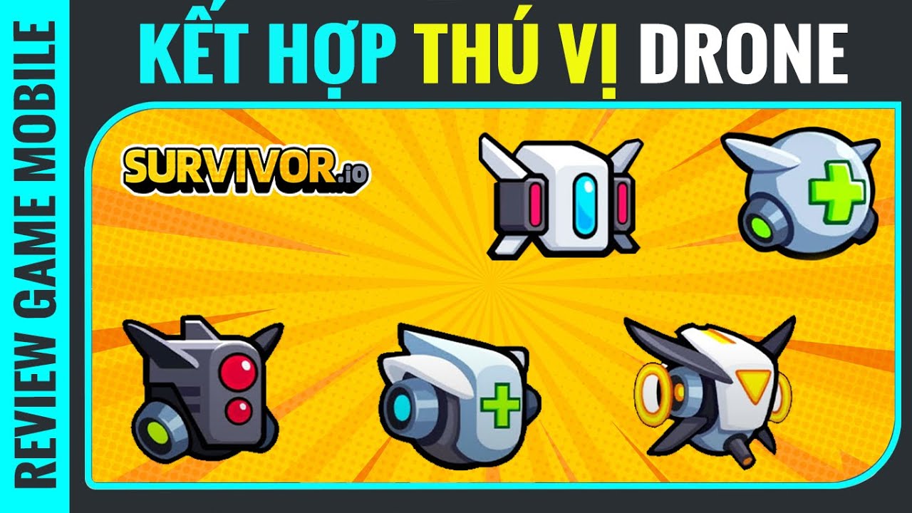 Sự Kết Hợp Siêu Thú Vị về DRONE trong Update mới Survivor.io - Game Mobile - YouTube