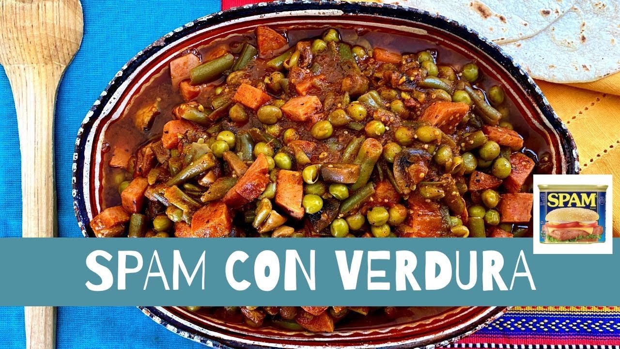 SPAM Con Verdura Y Salsita / Spam And Veggies (How To) - YouTube