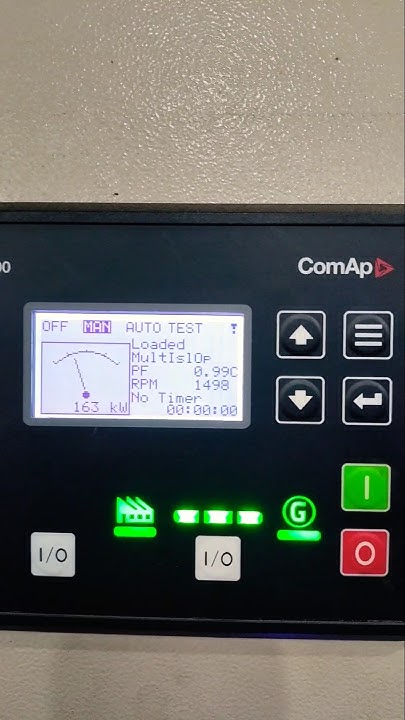 ComAp InteliGen 200 controller Display - YouTube