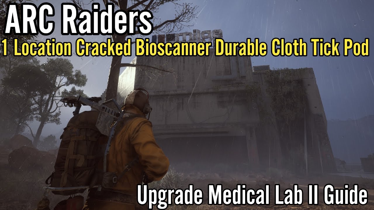 ARC Raiders: 1 Location Cracked Bioscanner,Durable Cloth,Tick Pod ...