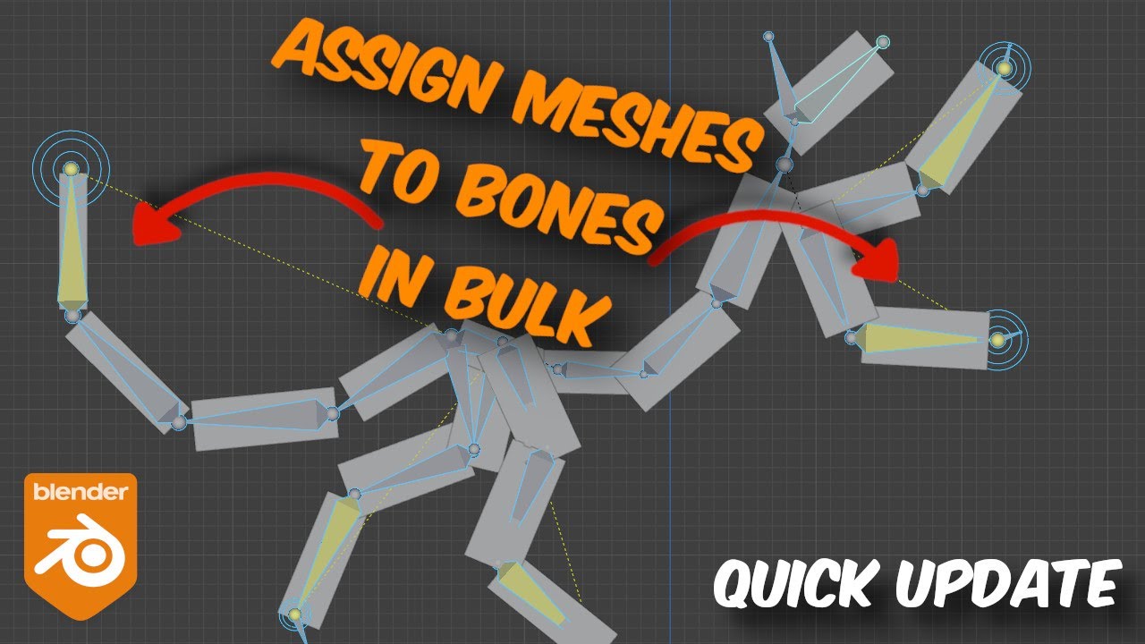 Rigging Tools Update: Mass Assign Meshes to Bones - YouTube