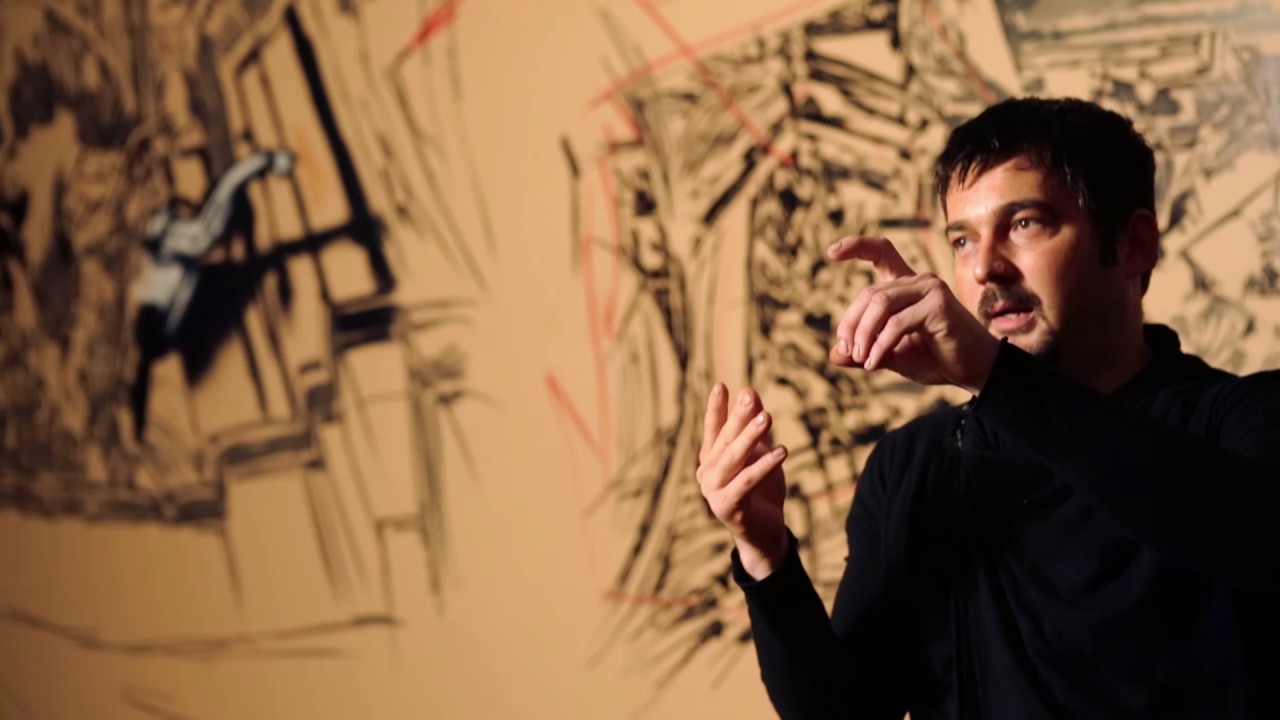 Spray-paint artist Paco Rosic adorns restaurant ceiling with ...