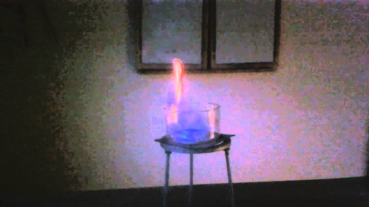 Chemie Experiment 20 - Verbrennen von Ethanol - YouTube