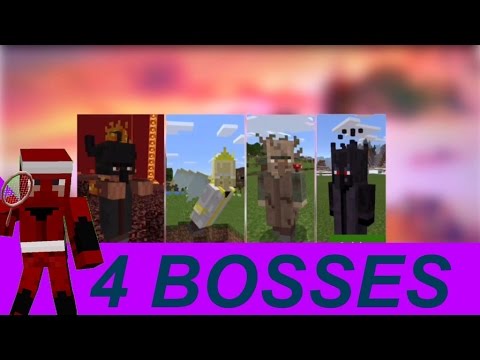 4 villager bosses add on|minecraft pocket edition - YouTube