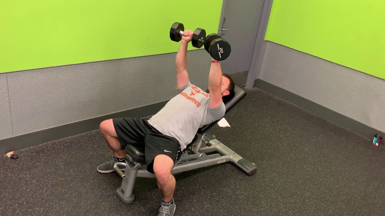 Pronated Grip Incline Bench Press - YouTube