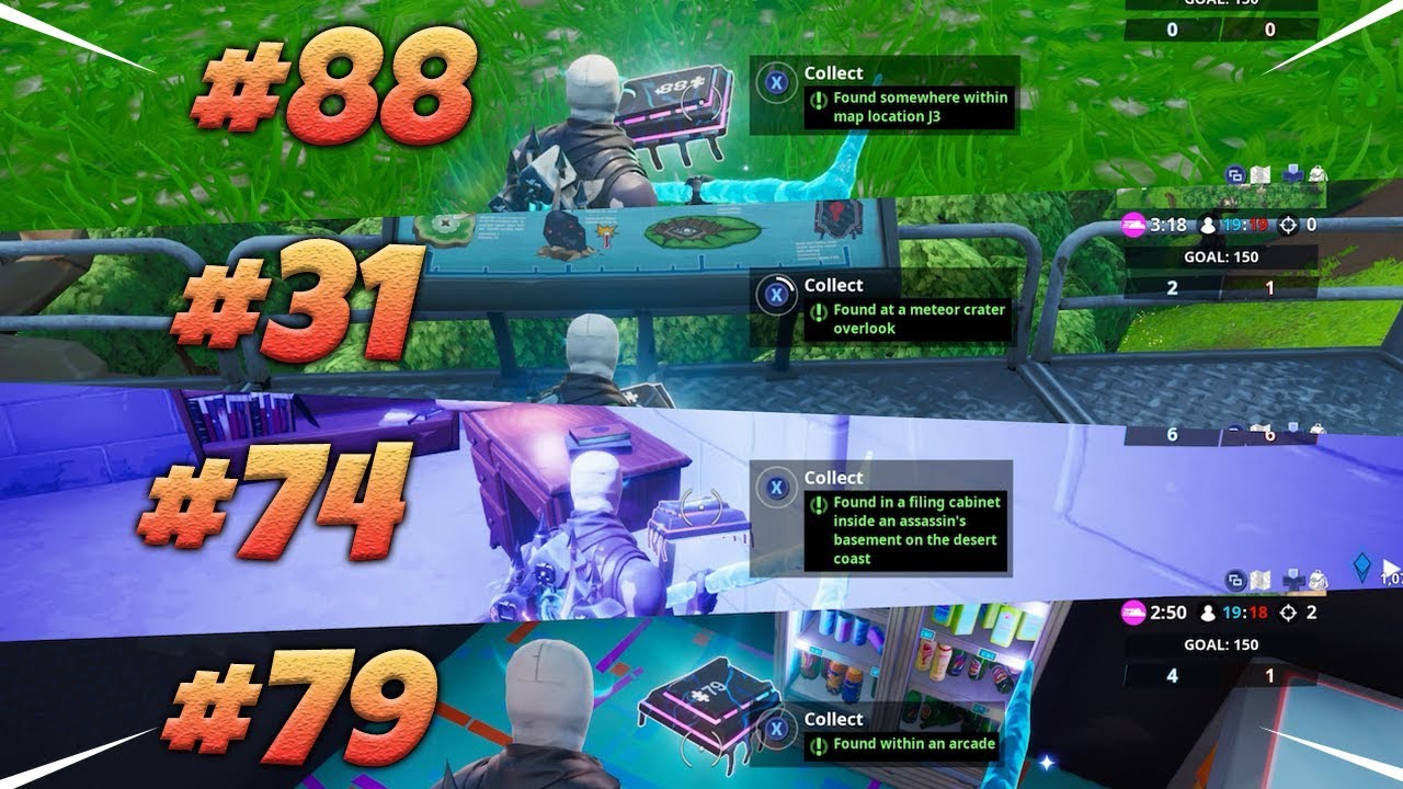 FORTBYTE LOCATIONS! (#88,#31,#77,#79) - YouTube