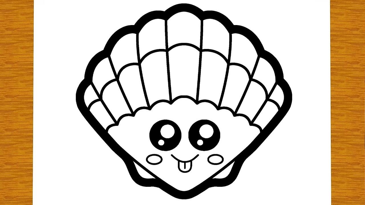 HOE TE TEKENEN EEN SCHELPEN | Gemakkelijke tekeningen - YouTube